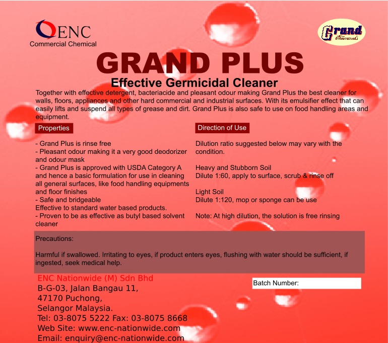 Germicidal Alkaline Cleaner Detergent | Malaysia | Manufacturer ...